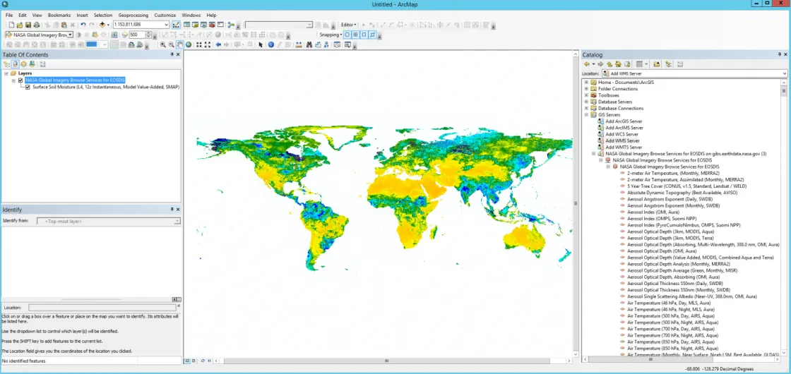 Visualize NSIDC data as WMS layers with ArcGIS and Google Earth ...
